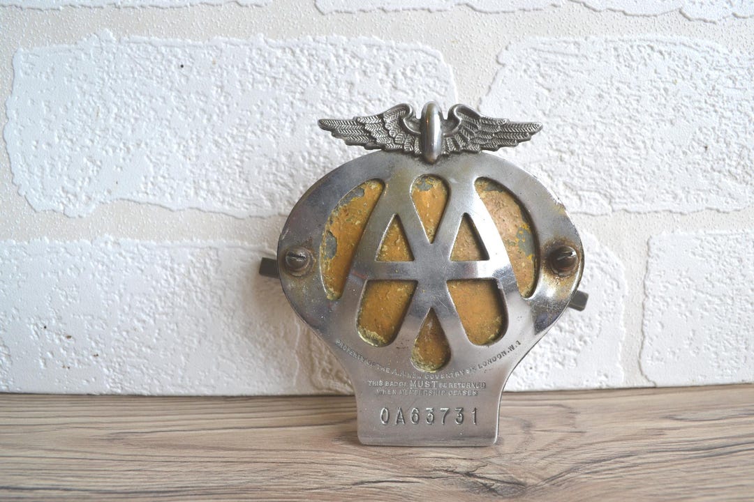 Vintage AA Badge | AA Members Feb 1951 to Jun 1951 | Car Memorabilia ...