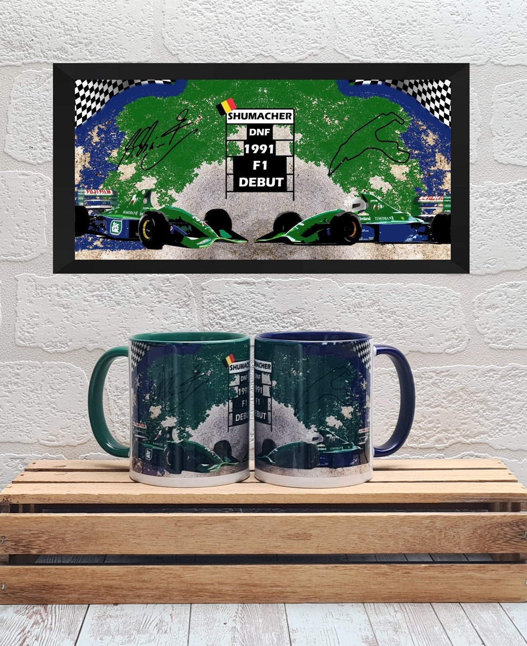 Jordan Mug | Michael Schumacher | Jordan-ford | F1 | Jordan Gifts | F1 ...