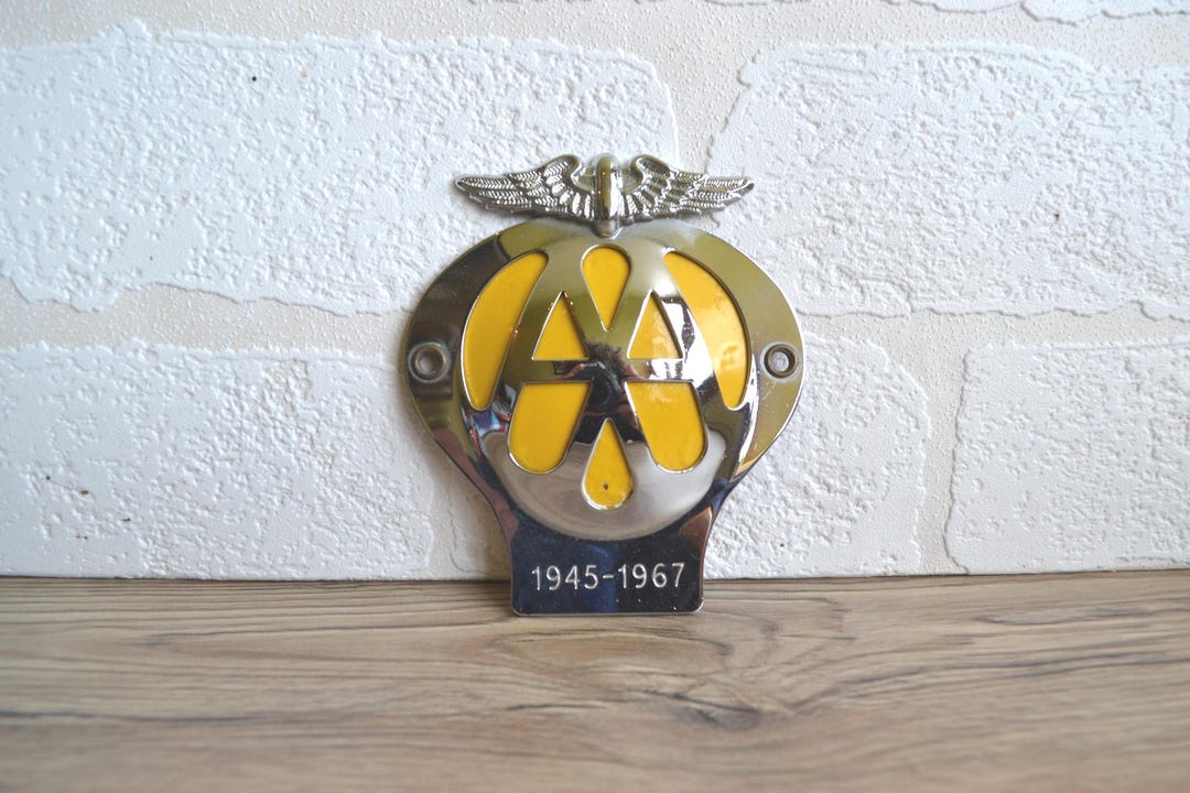 Vintage AA Badge | AA Members 1945 to 1967 | Car Memorabilia | Vintage ...