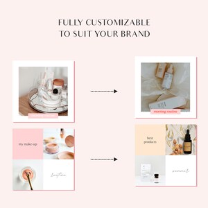 Blogger Instagram Post Templates Editable in Canva. Beauty Blogger ...