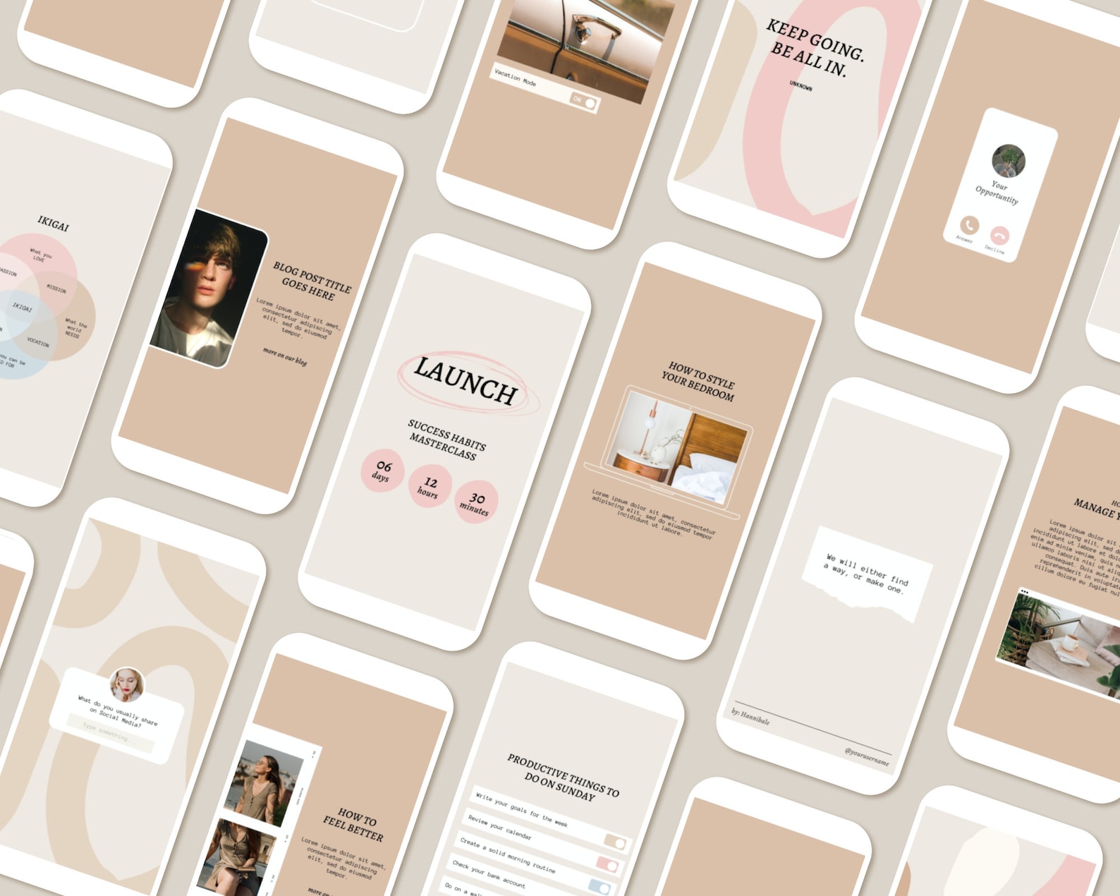 100 Instagram Templates. Blogger Template. Instagram Business Kit ...