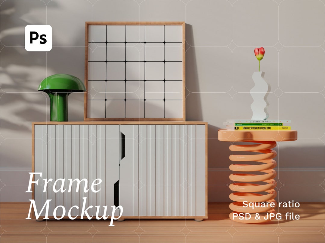 Square Frame Mockup. Square Poster Mockup. Fine Art Mock Up. Modern ...