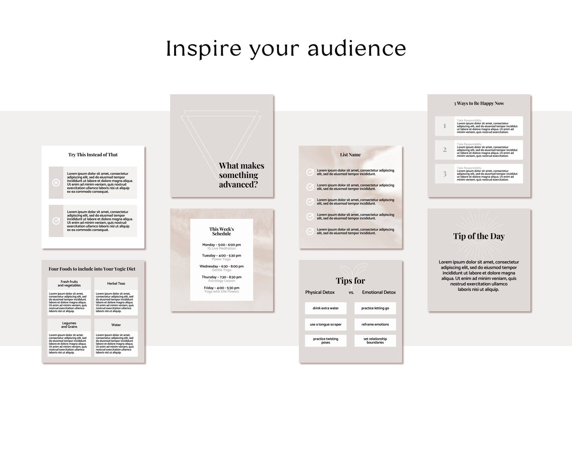 Instagram Feed Template. Instagram Blogger Template. Canva | Etsy