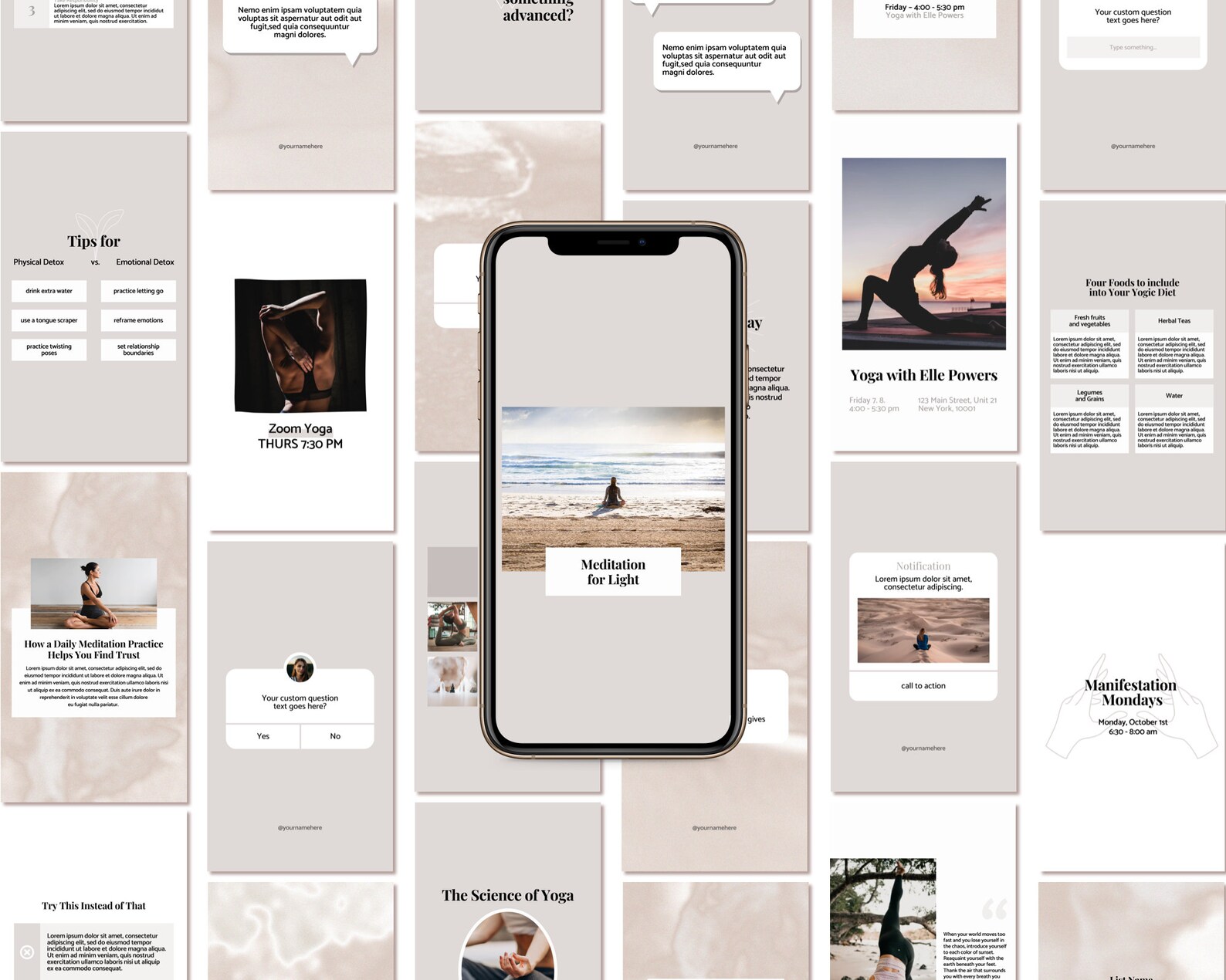 Instagram Feed Template. Instagram Blogger Template. Canva | Etsy