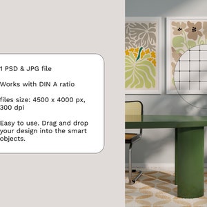 2 Frame Mockup. Set of 2 Frames Mockup. 2 Frames Wall Gallery. Print on ...