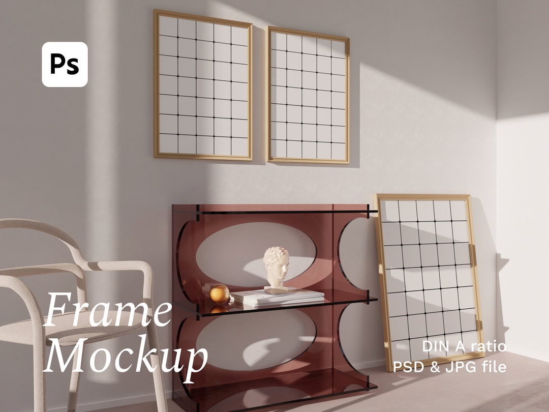 3 Frame Mockups.3 Frame Wall Art Mockup. 3 Frame Gallery Wall. Three ...