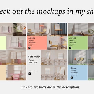 Custom Frame Mockup Bundle. Artwork Mockup. Custom Mockup. Digital ...