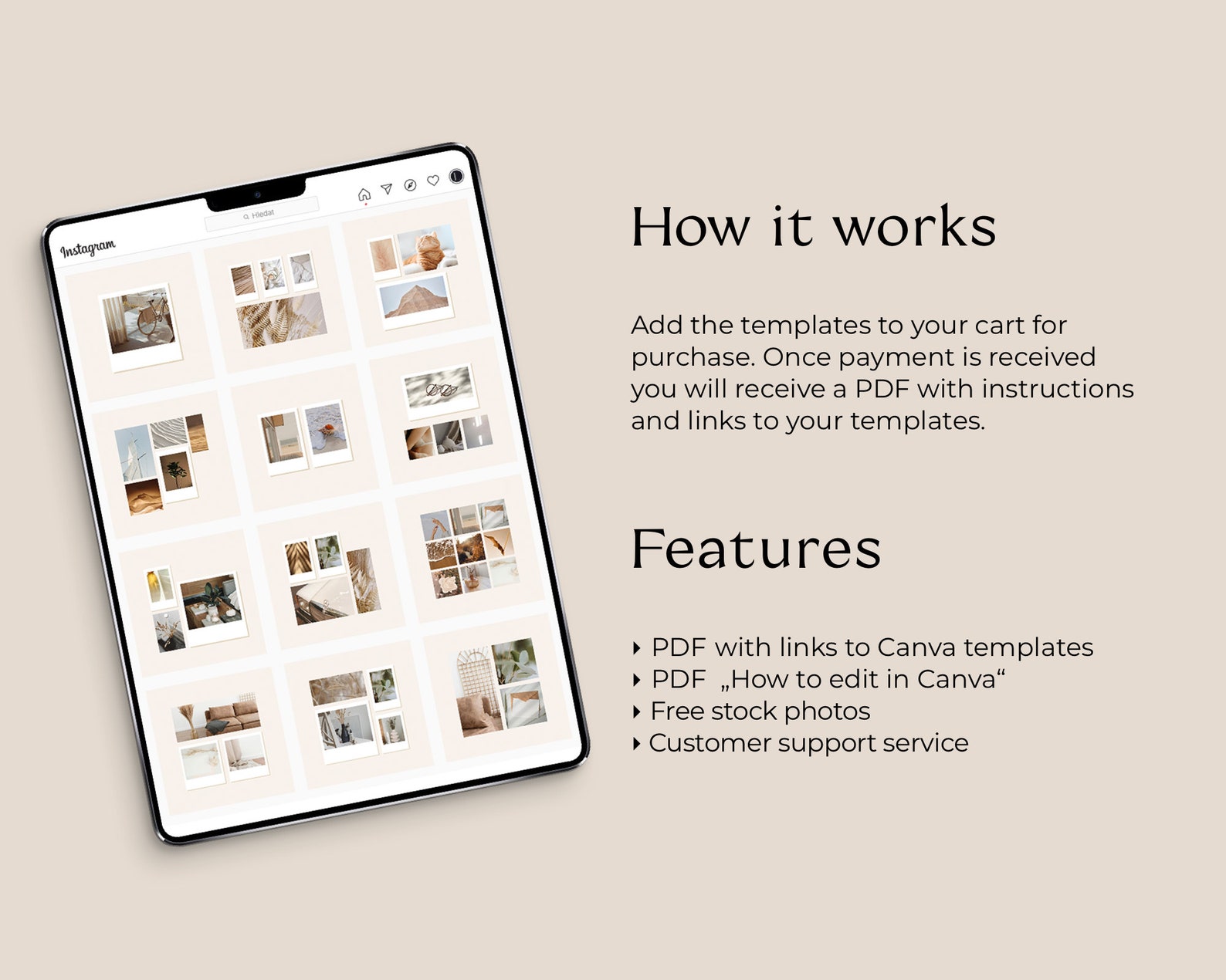 Social Media Template Pack. Templates for Instagram Facebook | Etsy