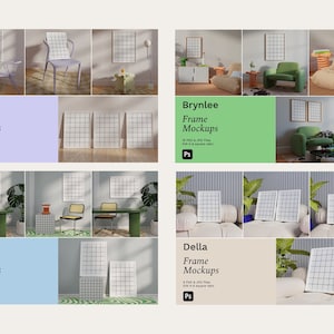 Art Mockups 20 in 1 Bundle. Frame Mockups Bundle. Interior Mockup ...