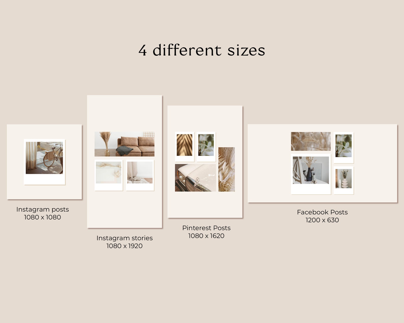 Social Media Template Pack. Templates for Instagram Facebook | Etsy