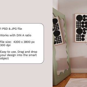 3 Frame Wall Mockup. Gallery Wall. Three Vertical Frame Mockups ...