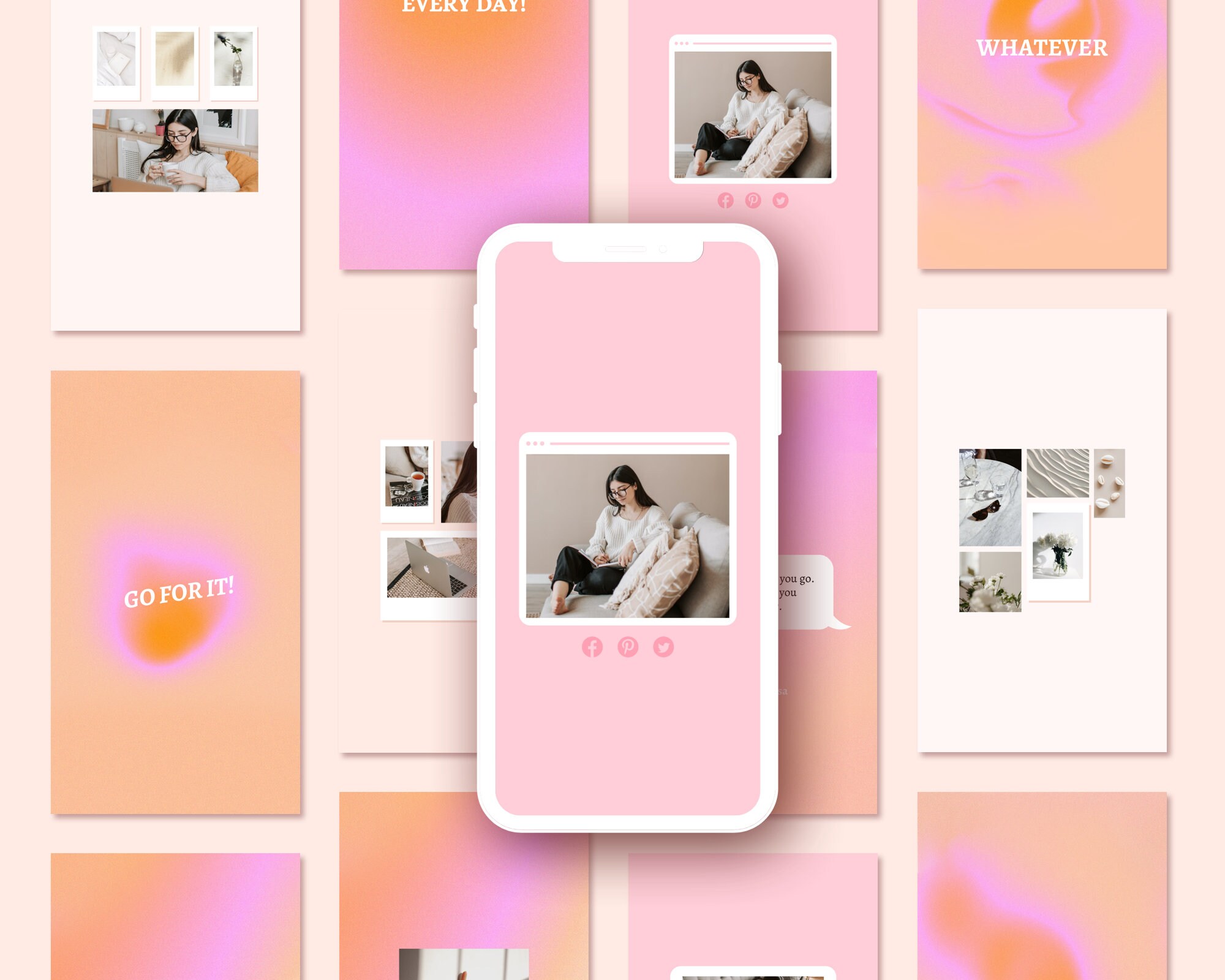 Pink Instagram Template. Instagram Story. Canva Template. Pink - Etsy