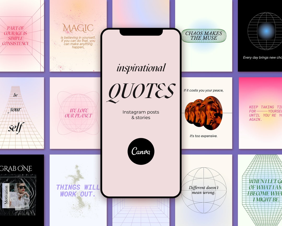 Instagram Quotes Template. Inspirational Quotes for Social Media ...