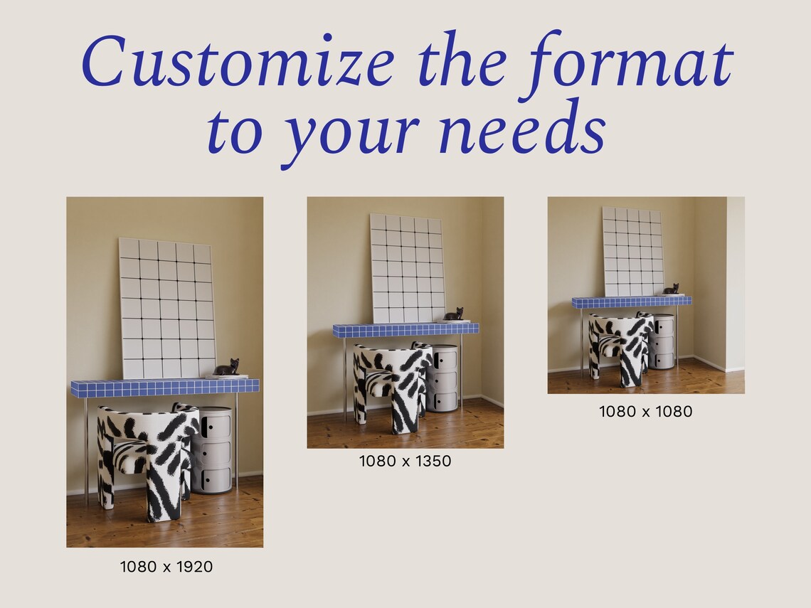 70x100 Poster Mockup. Vertical Frame Template. Photoshop - Etsy