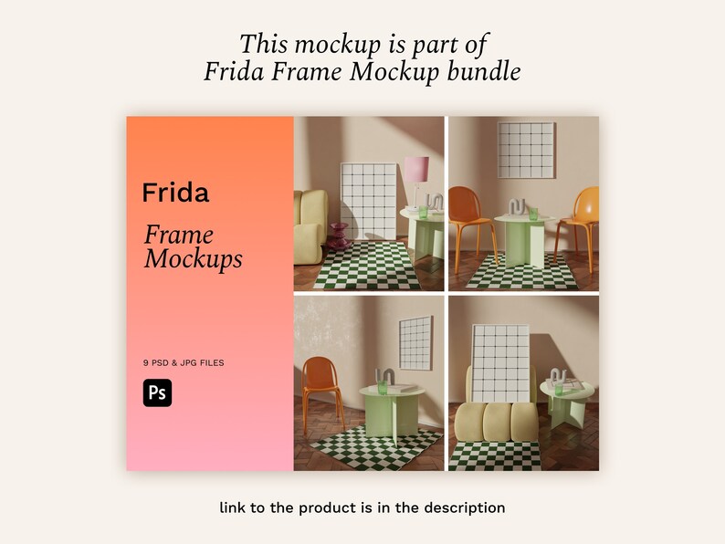 Frame Mockup for Artwork. Print Shop Mockup. Vertical Mockup. - Etsy