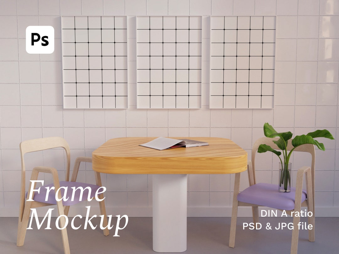 Three Frames Mockup. Poster Mock Up. 3 Frame Mockups. Simple Frame Mock ...