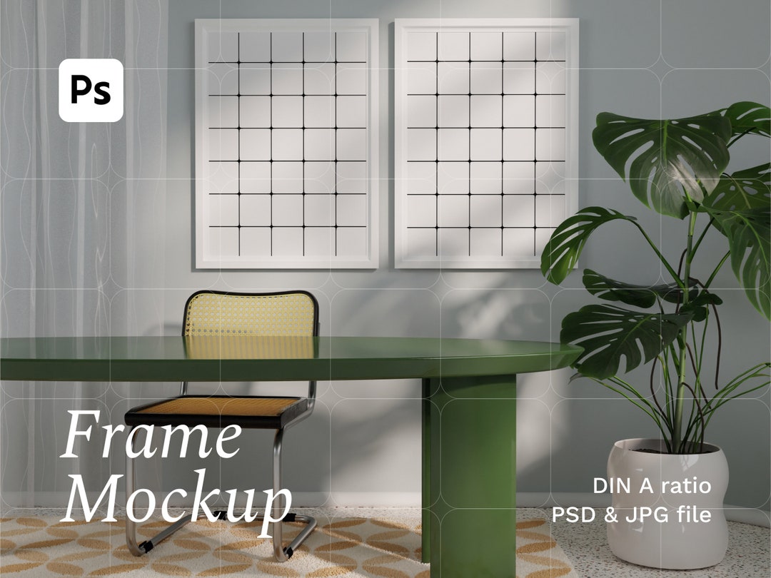 2 Frame Mockup. Set of 2 Frames Mockup. 2 Frames Wall Gallery. Print on ...