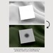 Square Card Mockup. Greeting Card Front and Back. Minimal Square ...