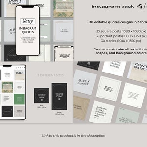 Instagram Quotes Template. Instagram Template for Coaches. Motivational ...