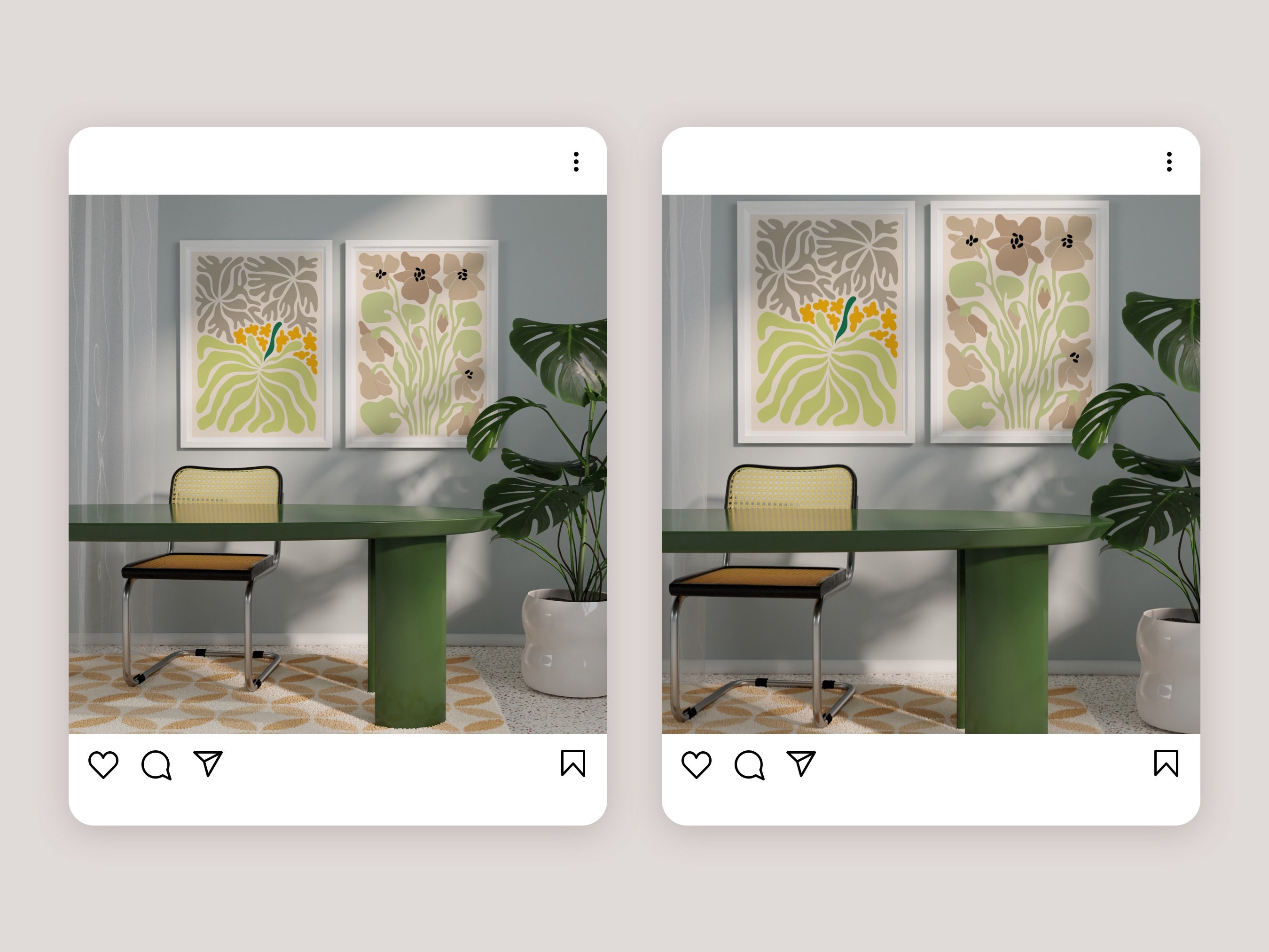 2 Frame Mockup. Set of 2 Frames Mockup. 2 Frames Wall Gallery. Print on ...