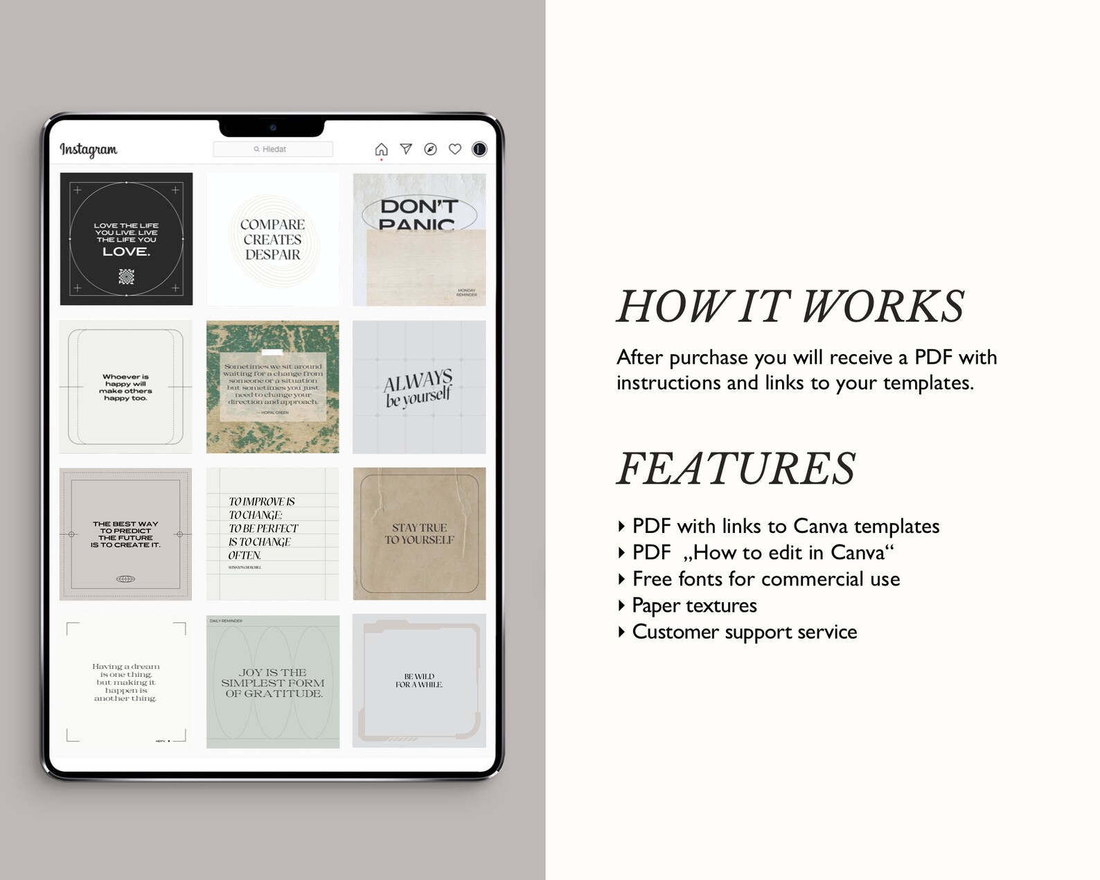 Social Media Quotes. Motivational Quotes for Instagram. Paper - Etsy