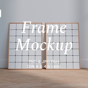 Rose Gold Frame Mockup. Mock-up Frame for Art. Minimal Mokup. Frame Duo ...