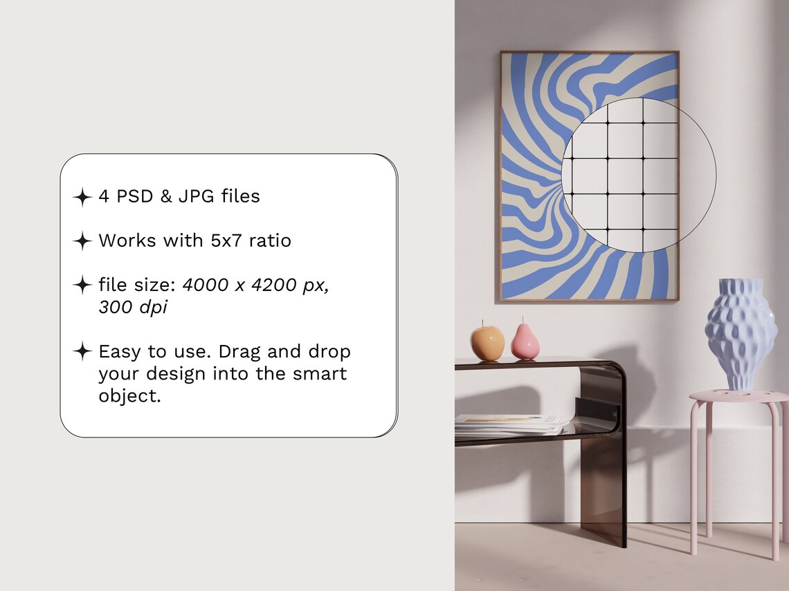 Frame Mockup Bundle PSD. Frame Mockups in the Room. 5x7 Frame - Etsy