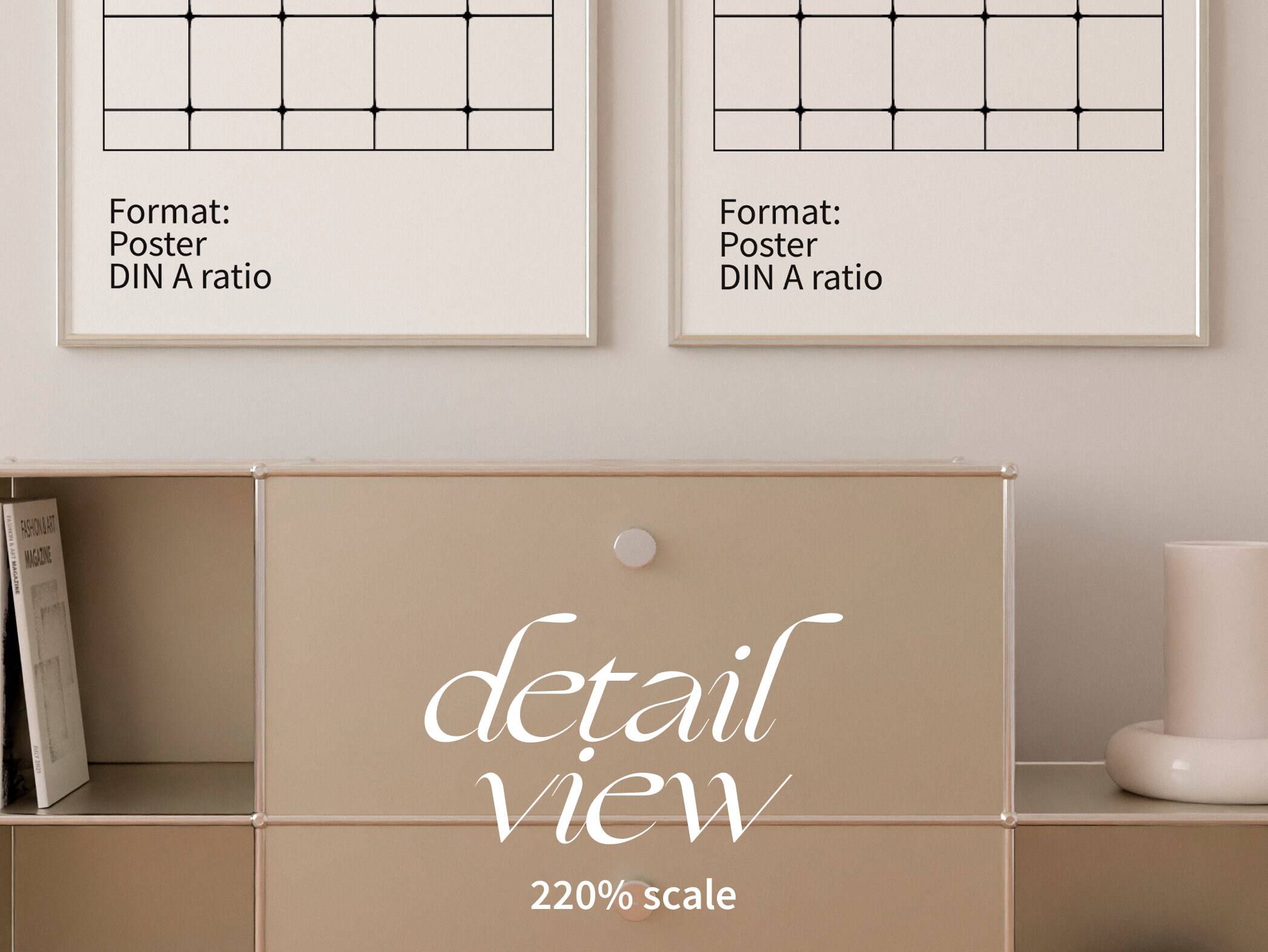 2 Frame Mockups Pack of Four for Photoshop for Prints and Artwork. Two ...