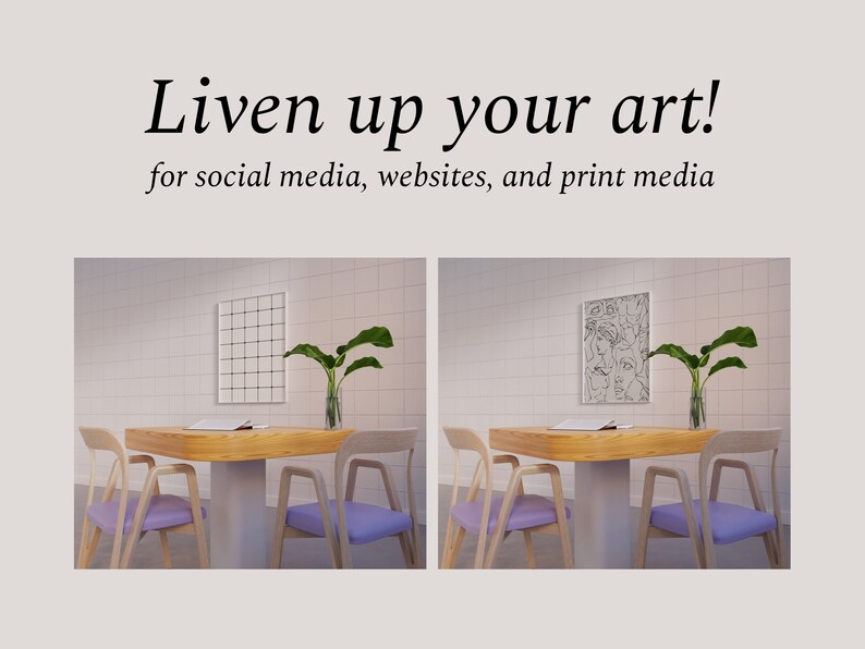 Artwork Mockup. Print Shop Mockup. Interior Frame Mock Up. - Etsy