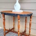 Table, Entryway Table, Wood, Blue, Raw Wood, Paylor, Blue Painted Wood ...