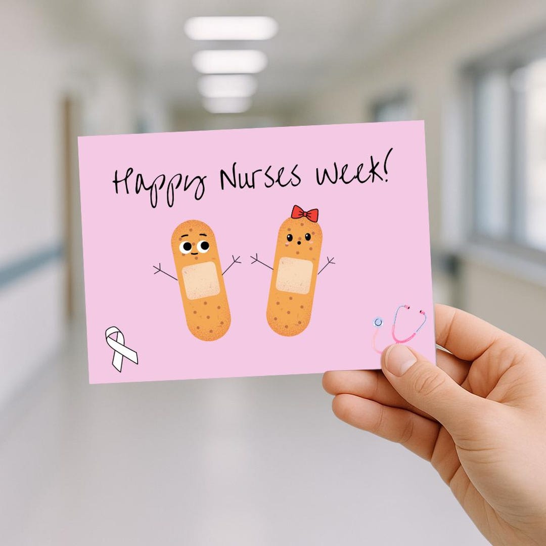 Happy Nurses Week Card Template - Etsy