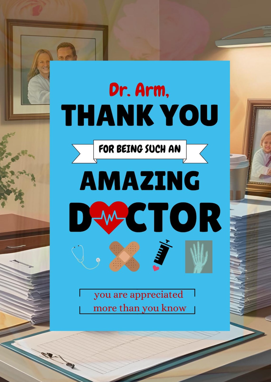 Happy Doctors Day Card Digital Edit - Etsy