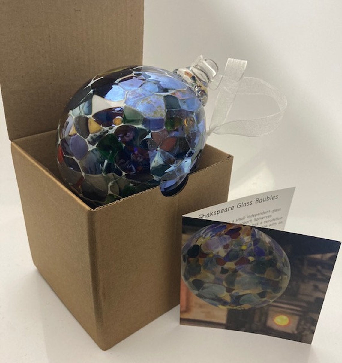 Hand Blown Glass Bauble Decorative Glass Window Ornament Suncatcher Mouth Blown Etsy Uk
