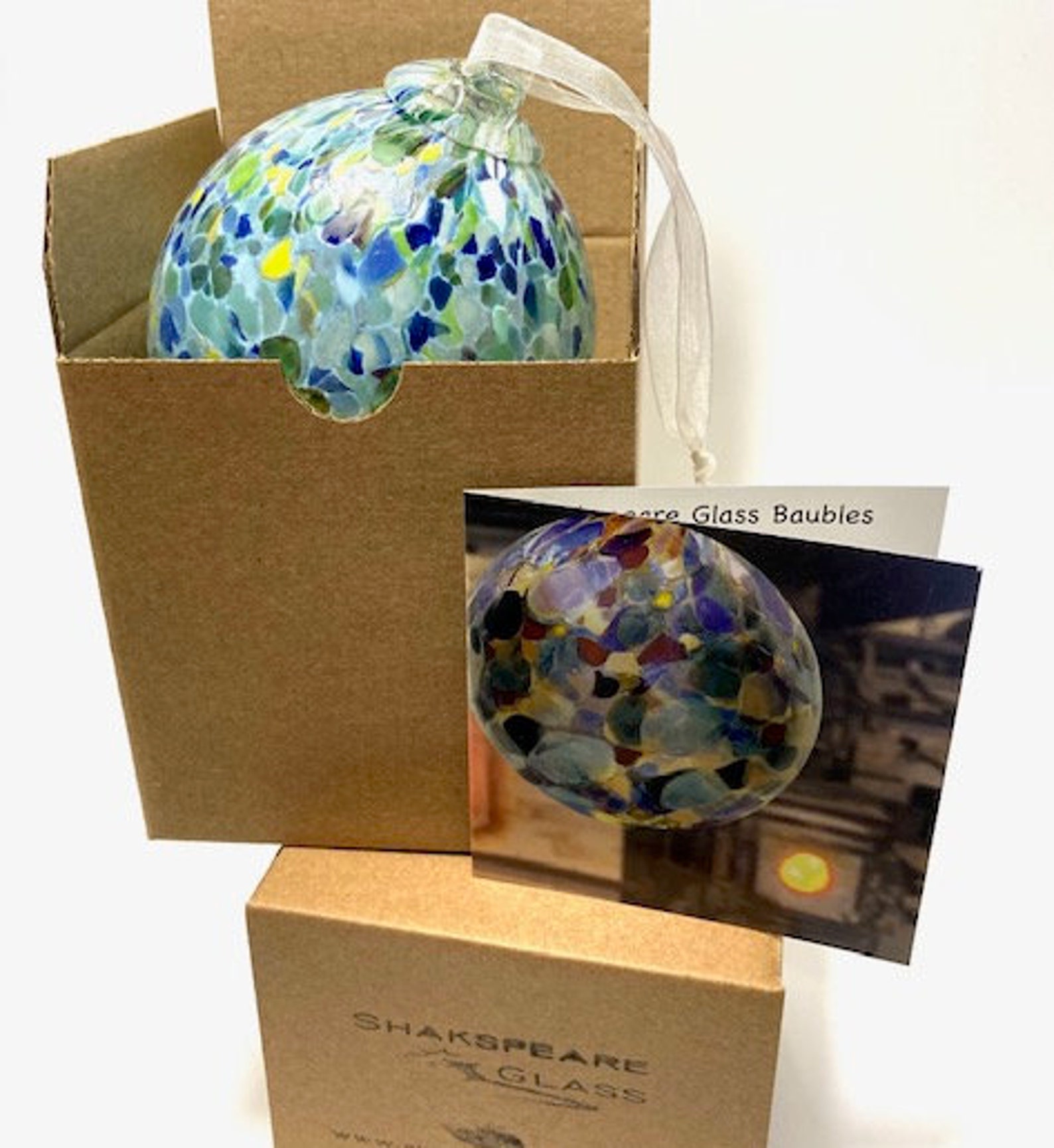 Hand Blown Glass Bauble, Decorative Glass, Window Ornament, Suncatcher ...