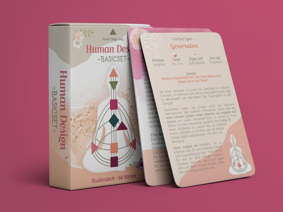 Human Design BASICS Card Set - 66 Cards Study Deck Learn Human Design ...