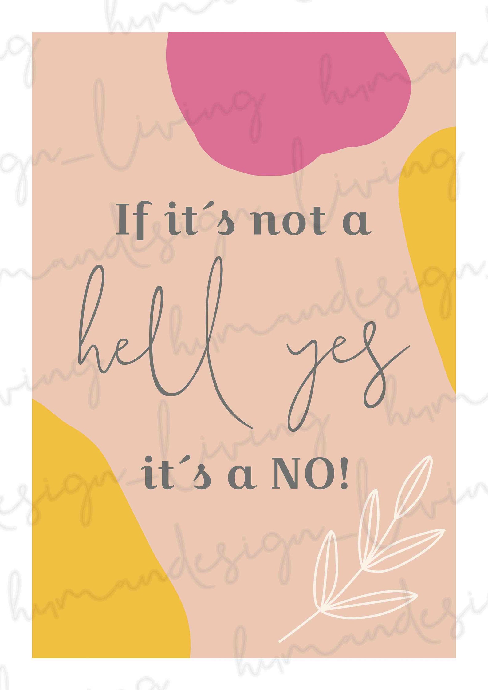Hell Yes - PDF Poster | Human Design Living - Etsy