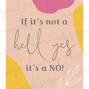 Hell Yes - PDF Poster | Human Design Living - Etsy
