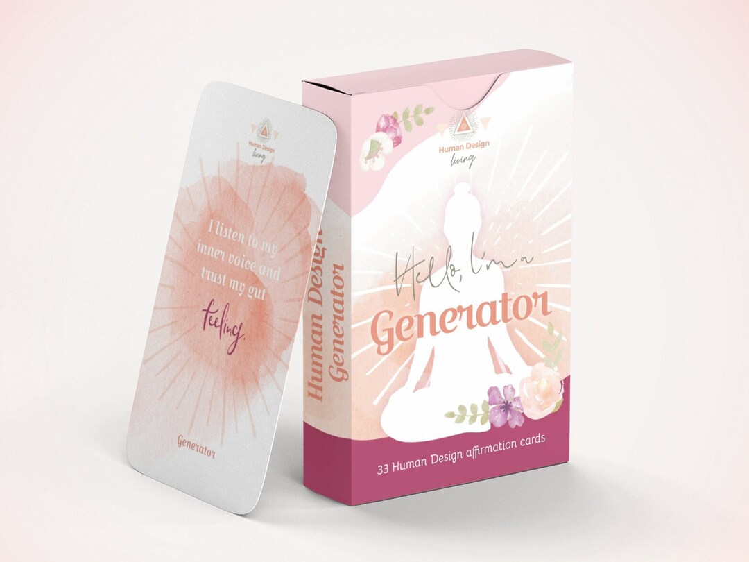 Human Design Generator, Affirmation Cards, English Version, Human ...