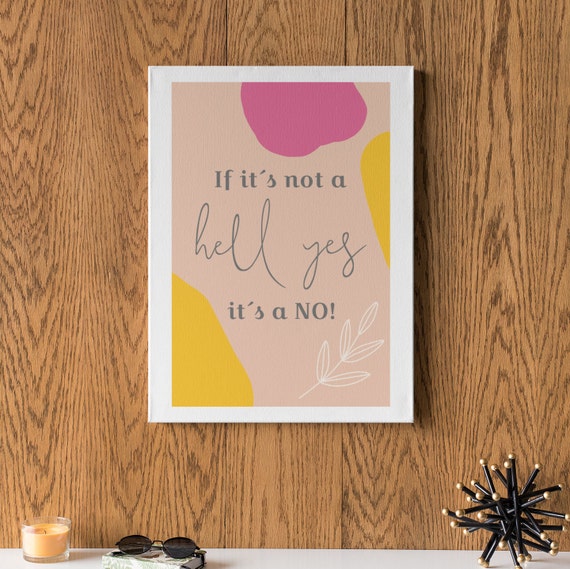 Hell Yes PDF Poster Human Design Living | Etsy