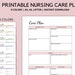 Nursing Care Plan Printable, ADPIE Nursing Study Guide, Nursing ...