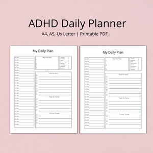 Adhd Daily Planner, Adhd to Do List, Adhd Digital Planner, Adhd Life ...