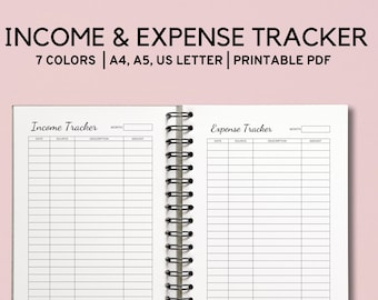Income & Expense Tracker Printable Business Financial - Etsy