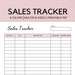 Printable Sales Tracker, Order Tracker Form, Order Form Template, Etsy ...