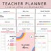 Teacher Planner Printable, Lesson Planner, Academic Planner, Classroom ...