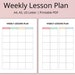 Printable Lesson Plan, Teacher Lesson Planner, Teacher Planner, Lesson ...