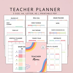 Teacher Planner Printable, Lesson Planner, Academic Planner, Classroom ...