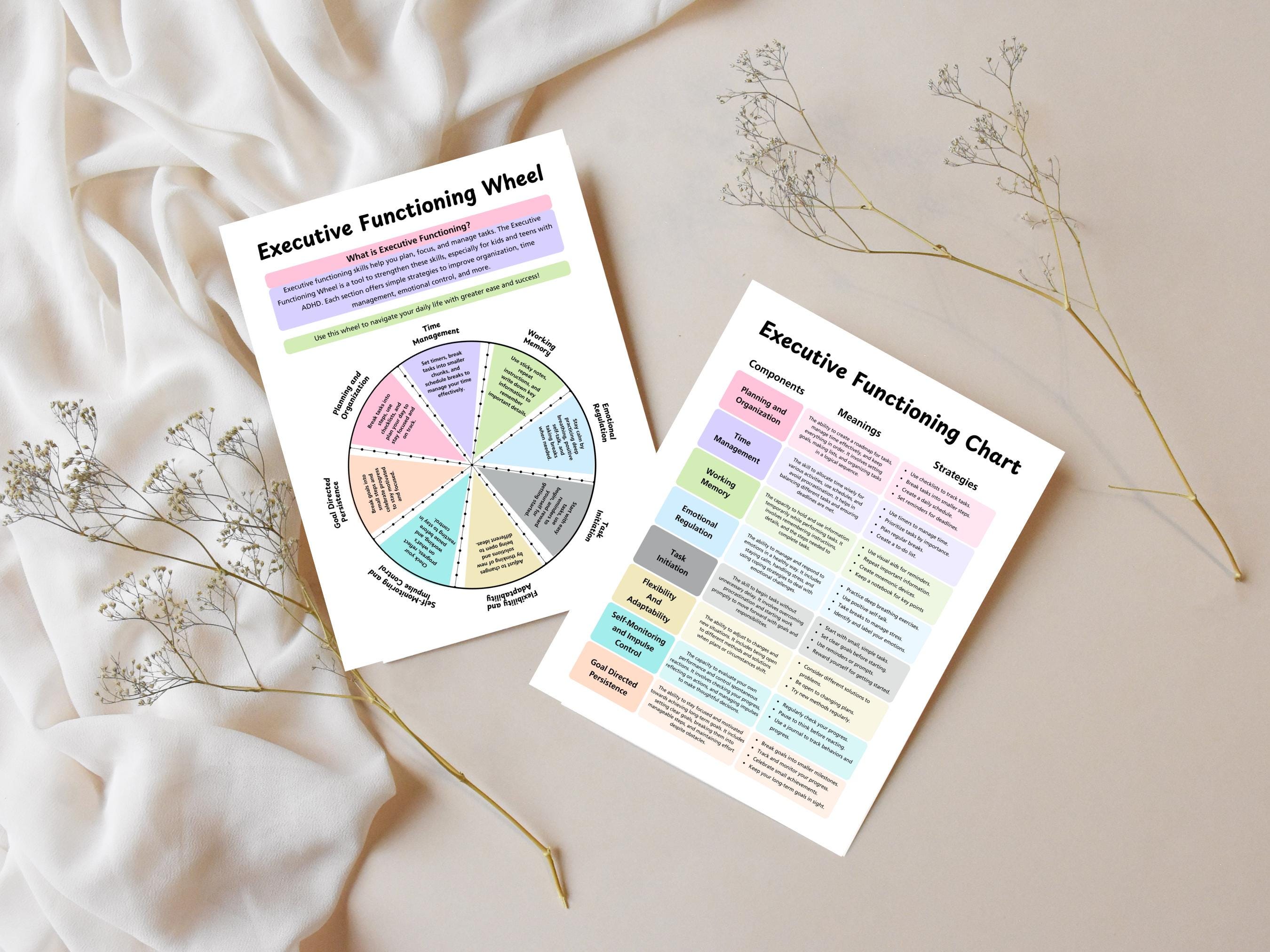 Adhd Executive Functioning Skills Chart for Educators, Executive ...
