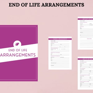 End of Life Planner Printable, Emergency Binder Printable, Beneficiary Info, Last Wishes Planner ...