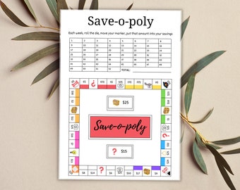 Saveopoly Savings Challenge Printable - Etsy