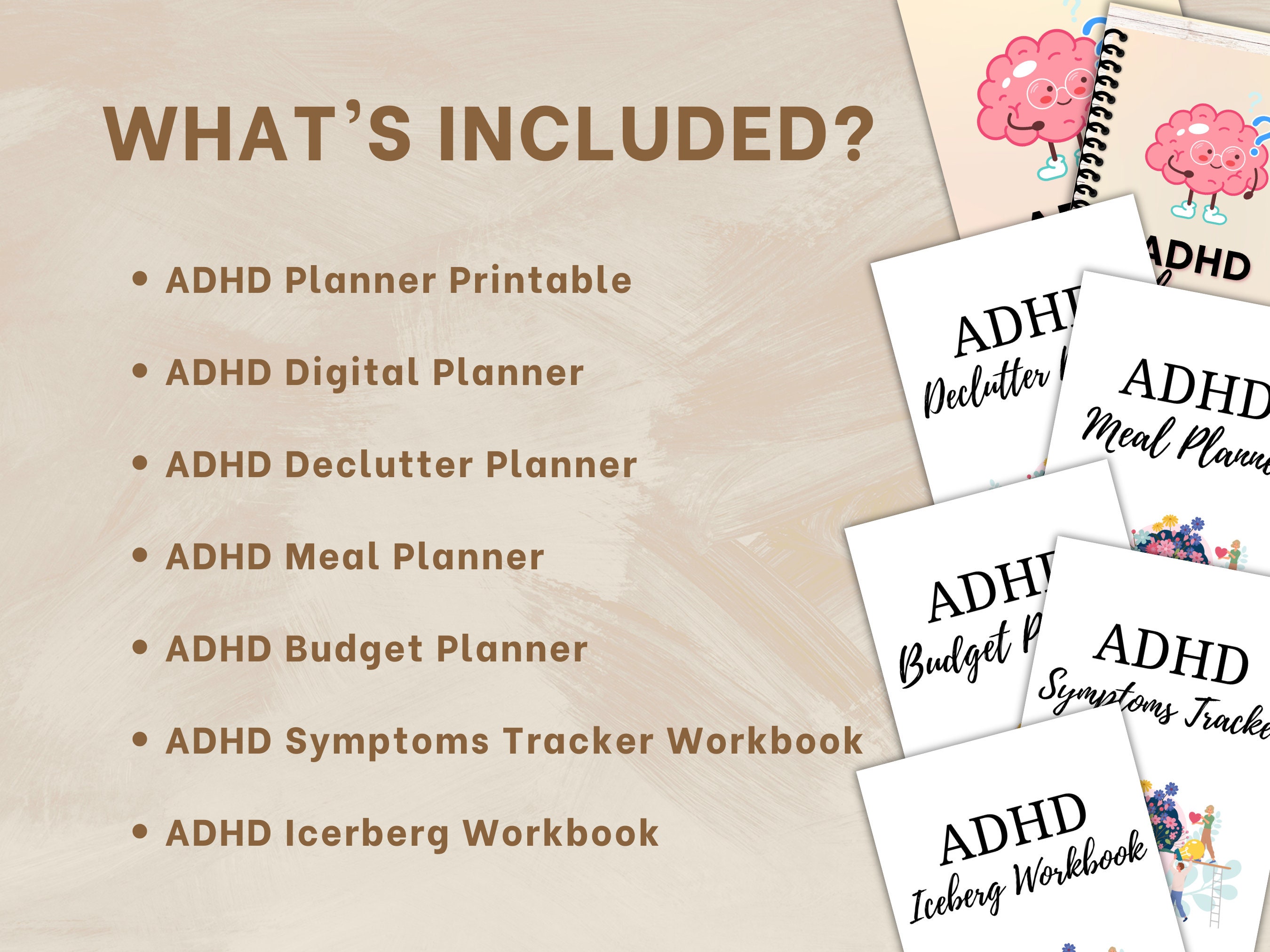 Adhd Mega Bundle, All in One Adhd Planner, ADHD Productivity Planner ...